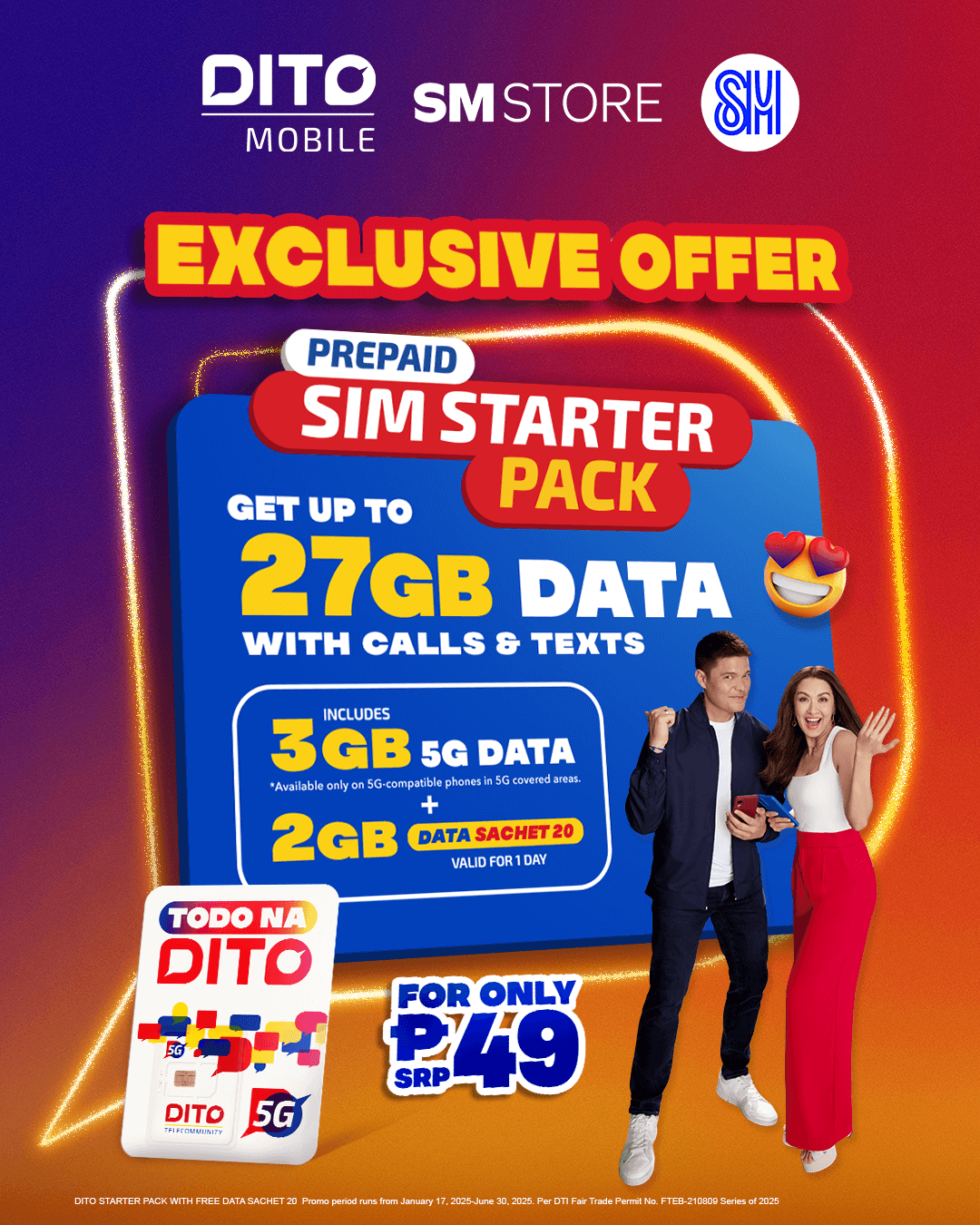 DITO Starter Pack with Free Data Sachet 20 - DITO Telecommunity
